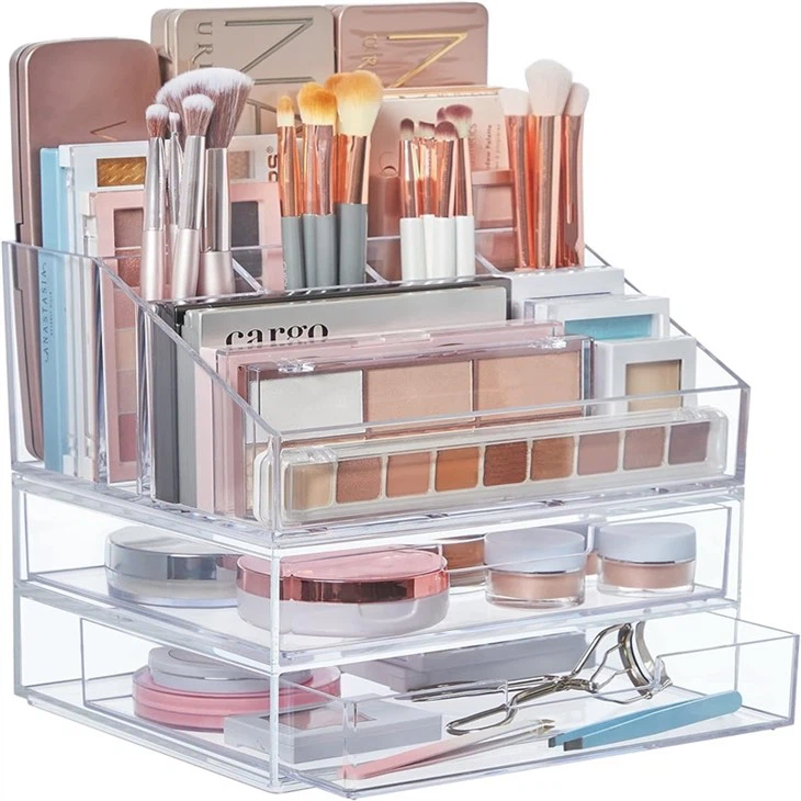 Clear Acrylic Makeup Drawers - Acrylic Product Customization