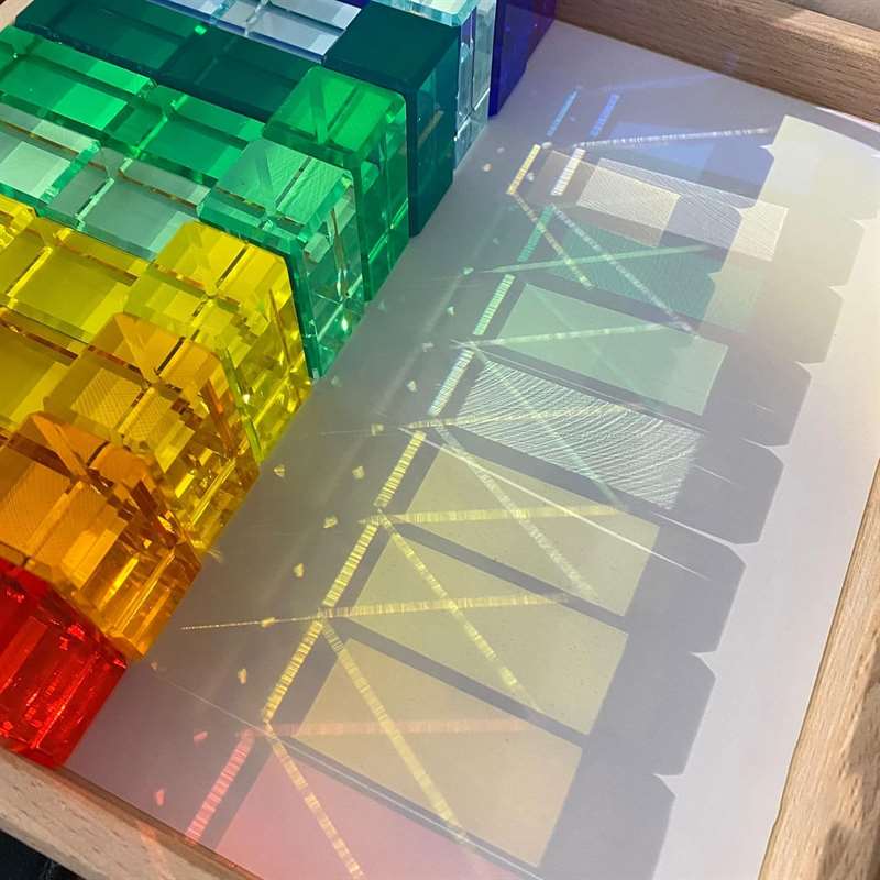 Acrylic Rainbow Building Blocks - Acrylic Product Customization