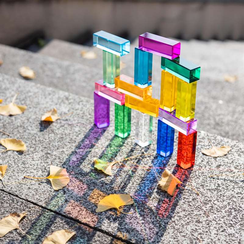 Acrylic Rainbow Building Blocks - Acrylic Product Customization